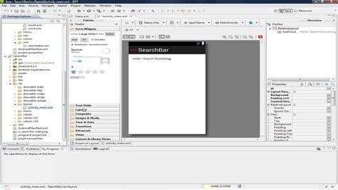 Android Eclipse Search Interfacing Youtube