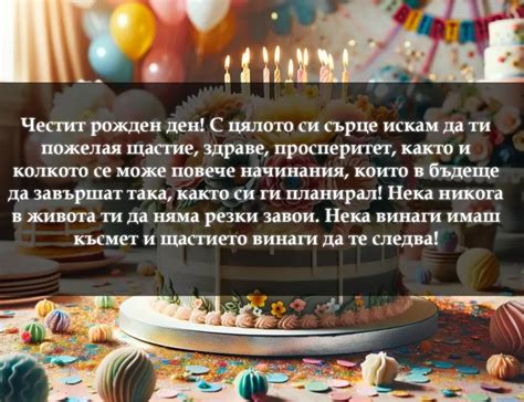 Пожелания за рожден ден на мъж