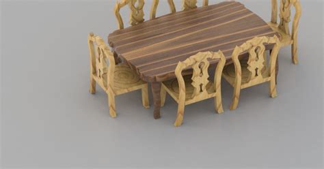 Dining Table And Chairs Autodesk Community Gallery