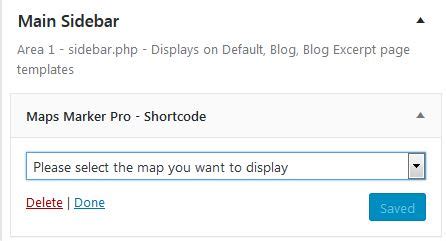 How Can I Add Maps To Widgets Maps Marker Pro