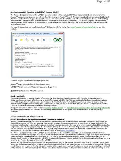 Pdf Arduino Compatible Compiler For Labview User Manual Dokumentips