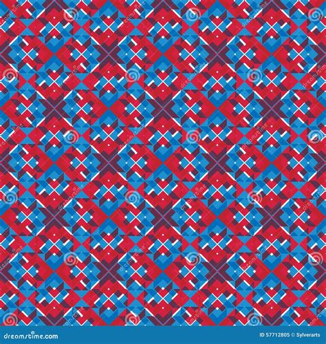 Bright Stylized Symmetric Endless Pattern Continuous Creative A Stock Vector Illustration Of