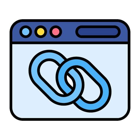 Premium Vector Hyperlink Flat Illustration