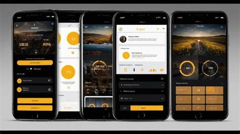 Mobile App Interface Design Showcase Premium Ai Generated Image