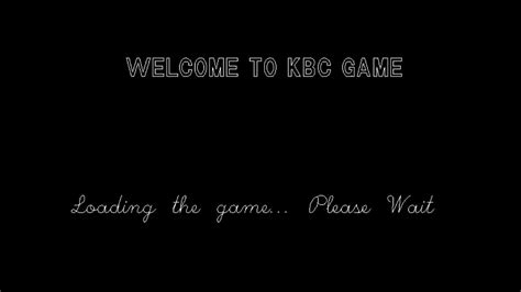 Simple Kbc Game Program In C Youtube
