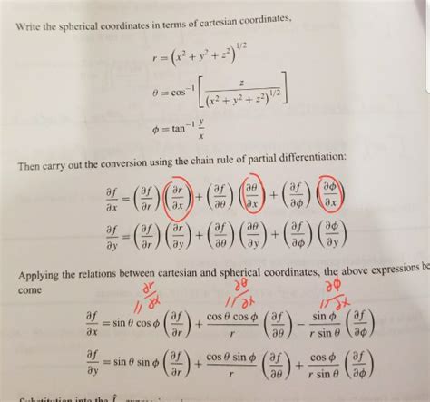 Solved I Need Help Calculating Partial Derivatives Red