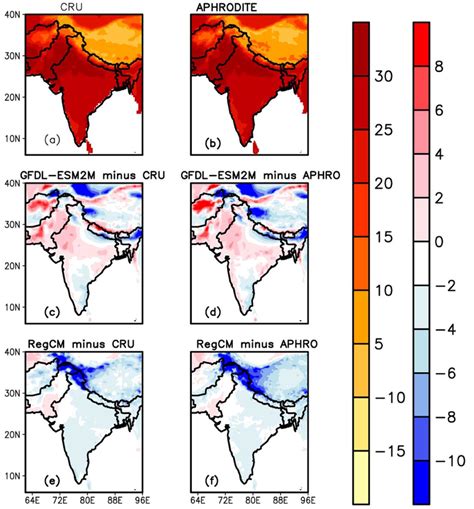 Spatial Distribution Of Summer Mean Surface Air Temperature °c For Download Scientific