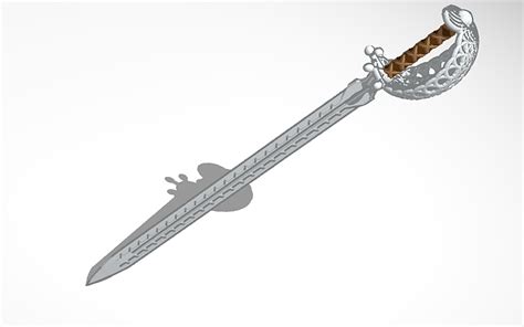 3d Design Sea Captains Sword Tinkercad