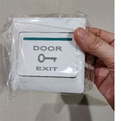 Jual Tombol Exit Button Door Push Button Exit Button Door Plastik Besar NO NC COM For