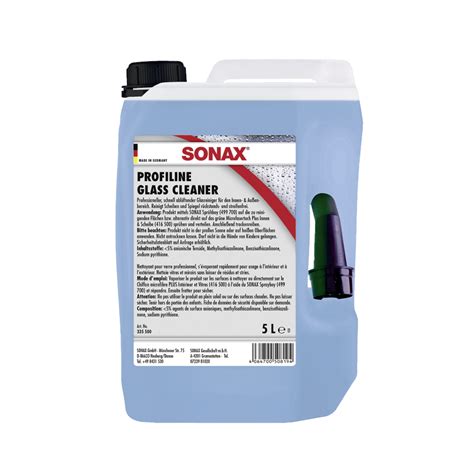 Sonax Profiline Glass Cleaner 5l Free Spray Bottle Applicator