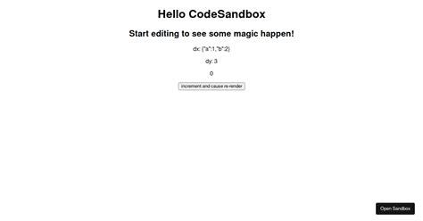 React Usememo Destructuring Test Codesandbox