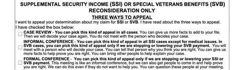 Request For Reconsideration Form Ssa 561 U2 Printables Templates Free