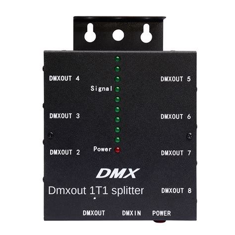 Dmx512 Signal Amplifier 8 Way Isolated DMX Splitter Pin Optical