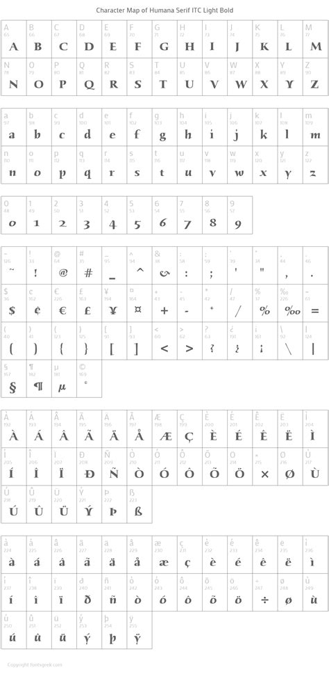 Humana Serif ITC Light Bold Download For Free View Sample Text Rating And More On Fontsgeek Com