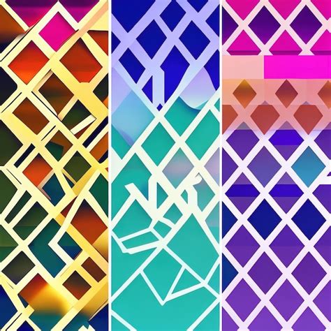 Premium Photo Minimalist Geometric Pattern Wallpaper
