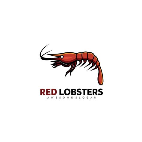Red Lobster Design Vector Logo Colorful 18749531 Vector Art At Vecteezy