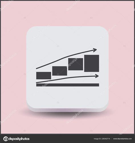 Graph Icon Trendy Flat Style Chart Bar Symbol Your Web Stock Vector By