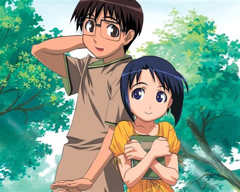 Maehara Shinobu And Urashima Keitarou Love Hina Drawn By Uno Makoto Danbooru