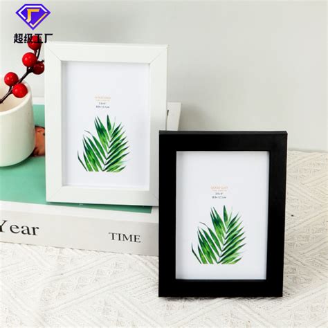 กรอบรูปขนาด กรอบรูป 4x6 นิ้ว สีขาว สีดำ วัสดุพีวีซี ขาตั้ง ตกแต่งบ้าน ตกแต่งโต๊ะ จี้แบบใช้คู่