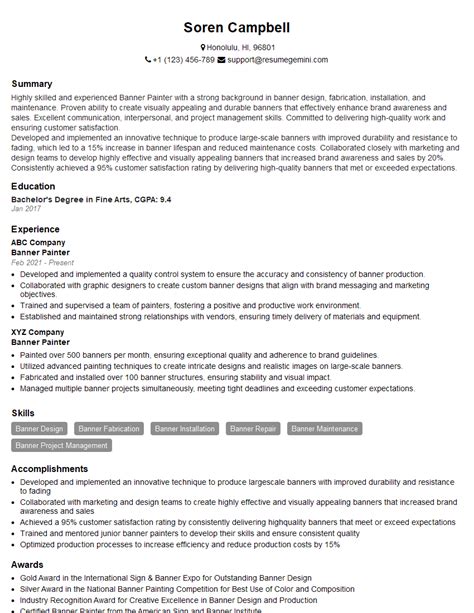 Top Questions For Banner Painter Interview ResumeGemini Online Resume Builder