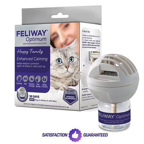 Thunderworks Feliway Optimum Enhanced Calming Diffuser Starter Kit For