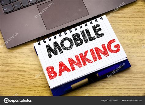 Hand Writing Text Caption Inspiration Showing Mobile Banking Business Concept For Internet