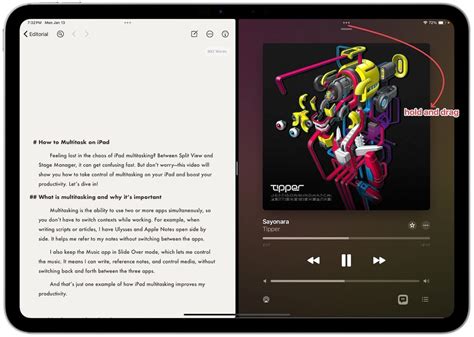 how to multitask on ipad with split screen and stage manager