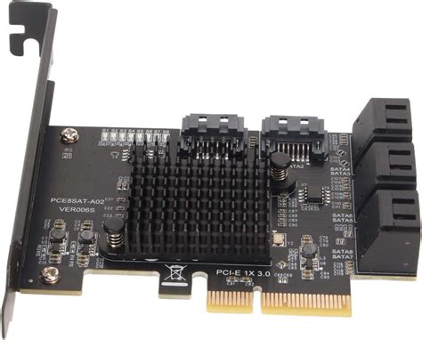 Ebtools Sata Card Pcie To Sata 3 0 Expansion Board 8 Port Sata3 0 Interface 6gbps