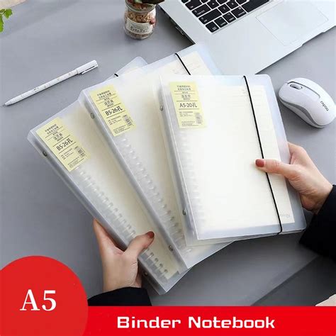 A5 B5 Binder Notebook Refillable Notebook Replaceable Metal Ring Notebook Folder Binder Shopee