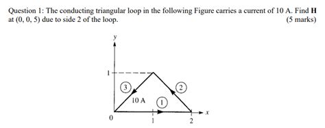 Solved Question 1 The Conducting Triangular Loop In The