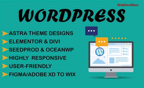 build responsive wordpress website design using elementor by webdevoken