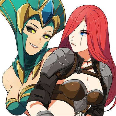 Katarina And Cassiopeia League Of Legends Drawn By Hiyari Hiyarilol Danbooru