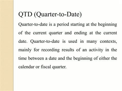 introduction to arr apc ytd qtd and mtd pptx business accounting
