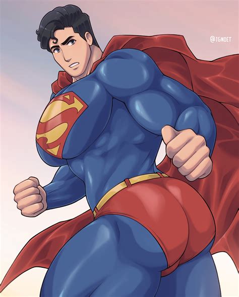 Rule 34 1boy Ass Bara Bara Tits Big Pecs Clark Kent Dc Dc Comics