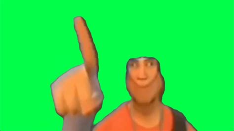 Скаут матает пальцем хромакей Youtube