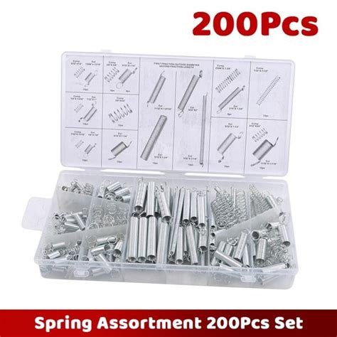200pcs Spring Assortment Set Compression Extension Springs Set For