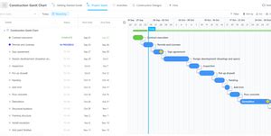 Construction Gantt Chart Template By ClickUp