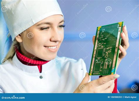 Microchip Production Factory Stock Image Image Of Research