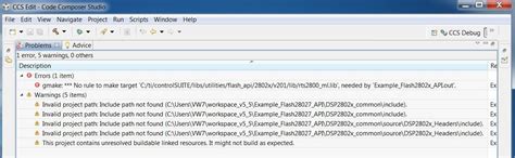 Cant Build A Flashapi Project Under Ccs V55000077 For Tms320f28027 C2000 Microcontrollers