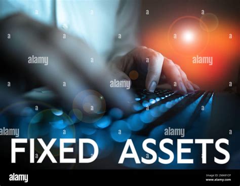 Conceptual Display Fixed Assets Business Approach Long Term Tangible Piece Of Property Or