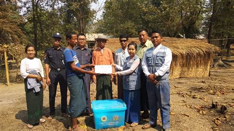 မီးဘေးသင့်နေအိမ်အား ထောက်ပံ့ငွေနှင့် အိမ်သုံးပစ္စည်းများ သွားရောက်ပေးအပ် Information And