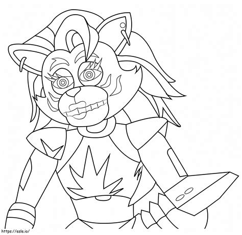 Fnaf Roxanne Wolf Coloring Pages