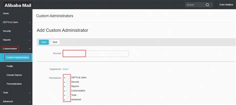How To Create Custom Administrators Alibaba Mail Alibaba Cloud Documentation Center