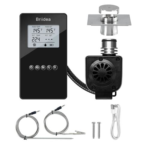 bbq temperature controller briidea automatic smoker fan controller