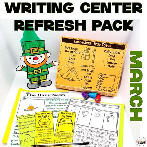March Writing Templates Pack March Writing Center Activities