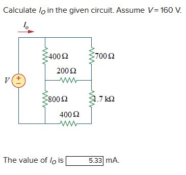 Calculate IO In The Given Circuit Assume V StudyX
