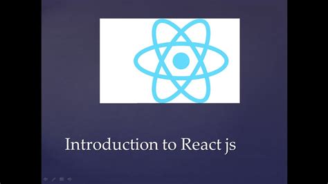 Introduction To React Js Programming Tutorial Youtube