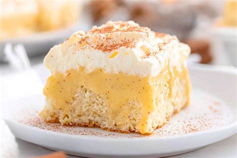 Eggnog Poke Cake Insanely Good