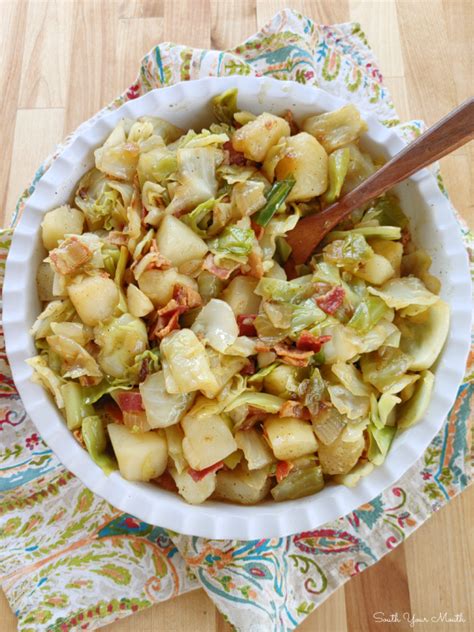 South Your Mouth Southern Style Smothered Cabbage And Potatoes