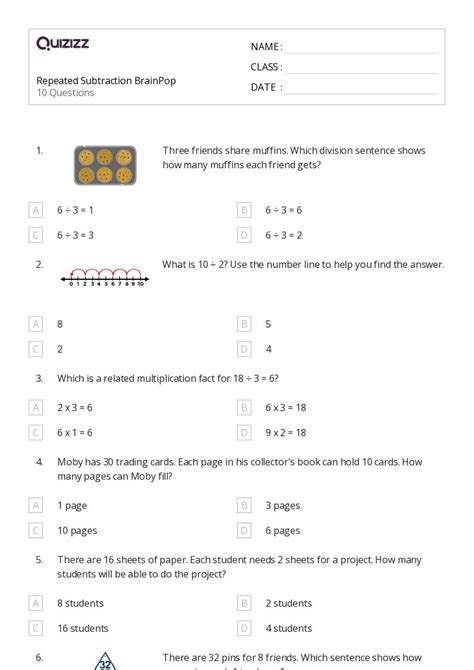 Division By Repeated Subtraction Worksheet Live Worksheets 57 Off